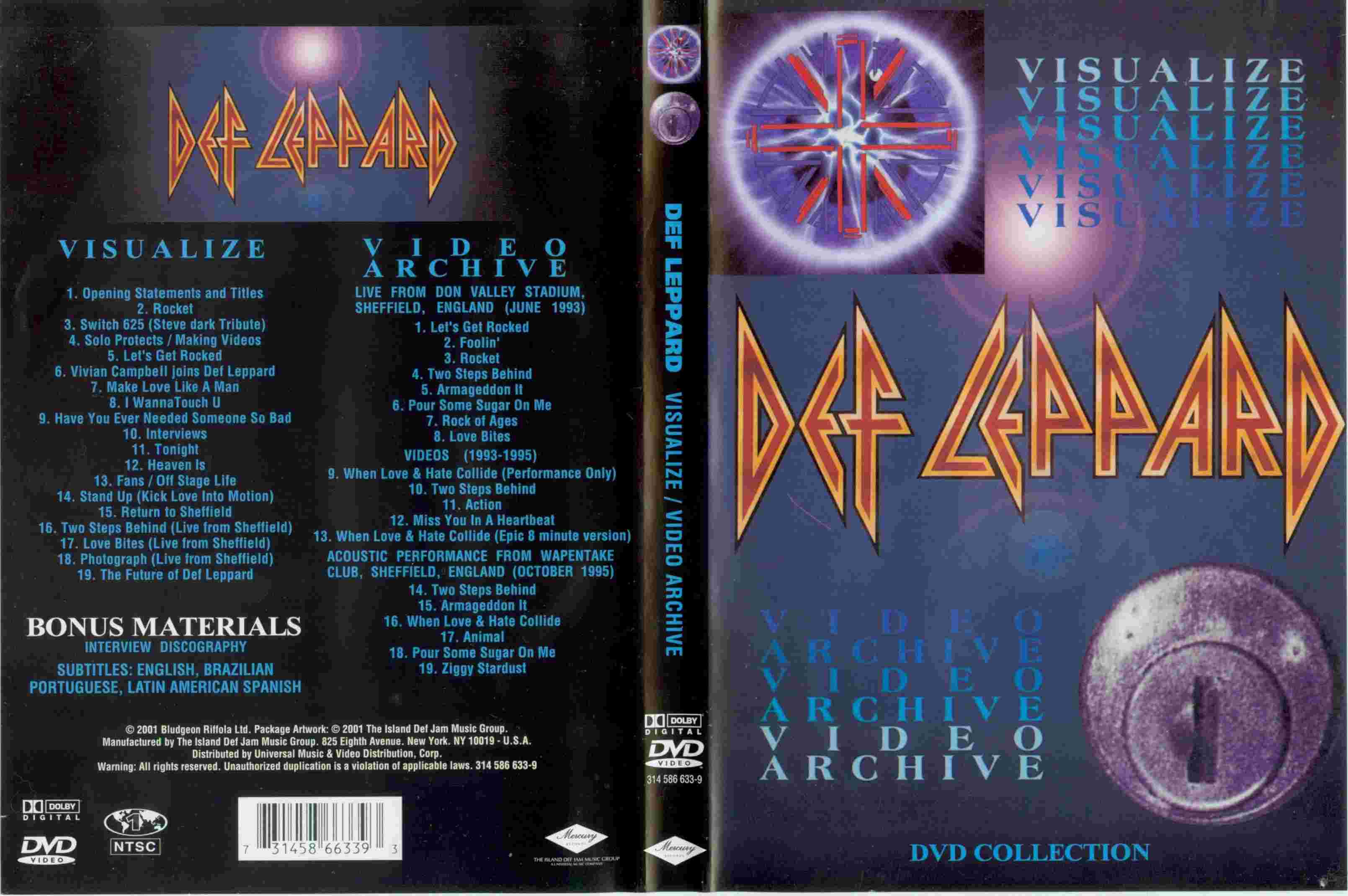 Def Leppard Visualize : Front | DVD Covers | Cover Century | Over 1.000 ...